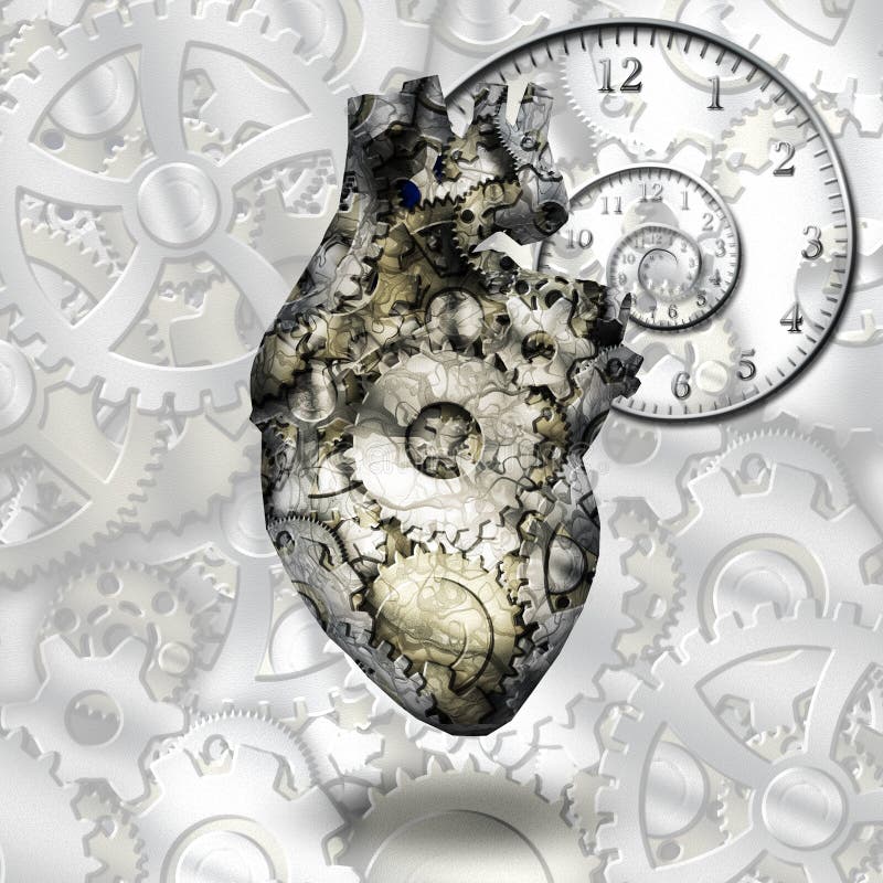 Machine Heart stock illustration. Illustration of concept - 122412545
