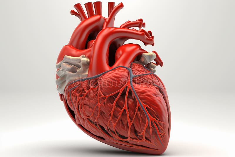 Human heart. Isolated stock illustration. Illustration of doctor ...