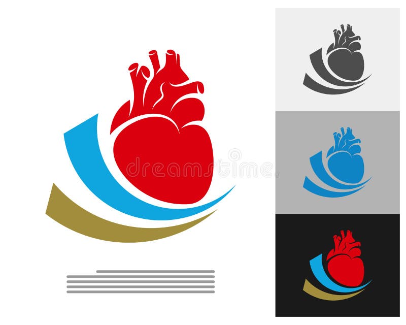 Human Heart Logo Vector Template, Creative Human Heart Logo Design ...