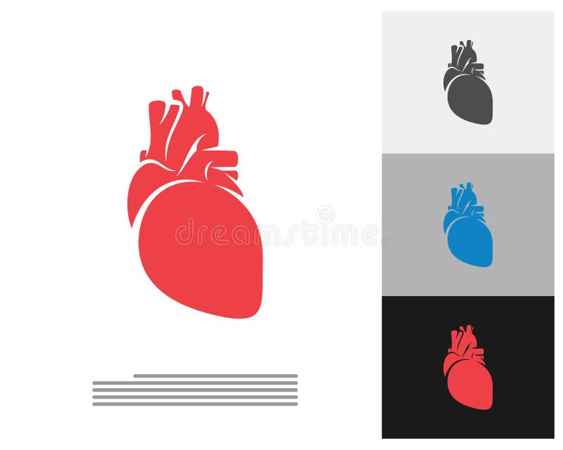 Human Heart Logo Vector Template, Creative Human Heart Logo Design ...