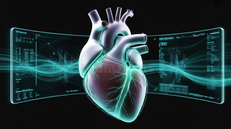 Human Heart Medical Data Visualization Technology Science Stock Photo ...