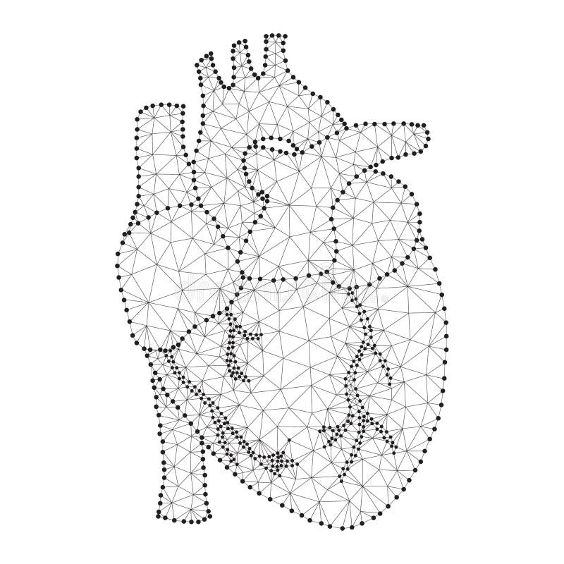 Human heart sketch liner stock vector. Illustration of design - 109688936