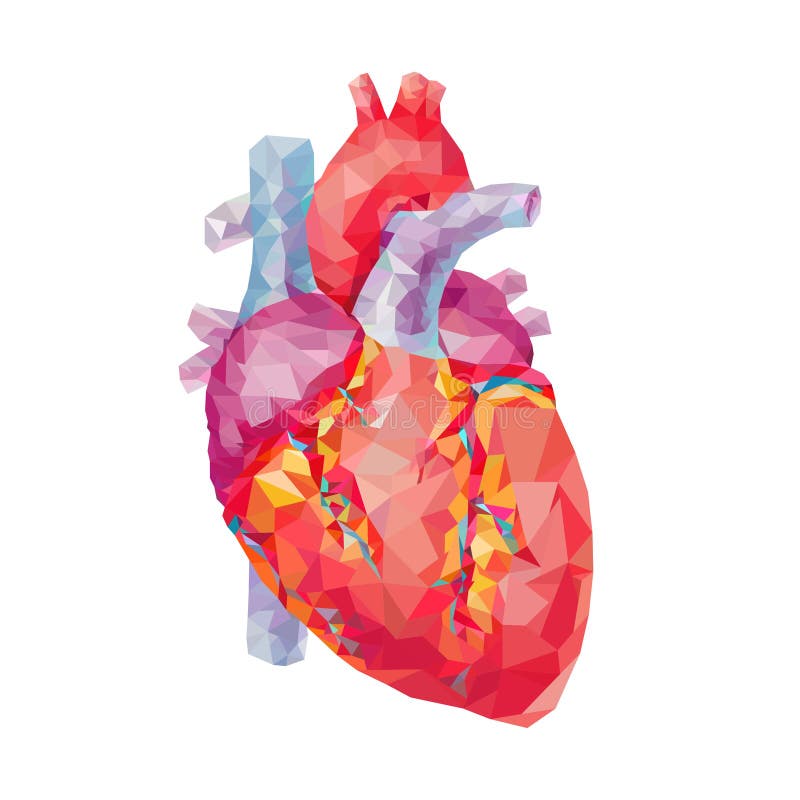 Heart with Geometric Pattern, Vector Stock Vector - Illustration of ...