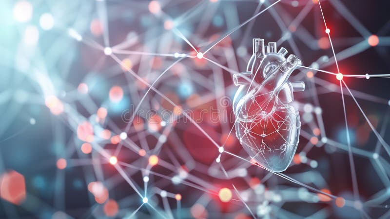 A Human Heart Pulsates with Digital Life Amidst a Sea of Binary Code ...