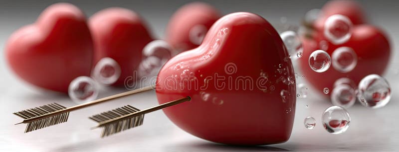 Human Heart Surrounded by Arrows on a Light Background Captures the ...