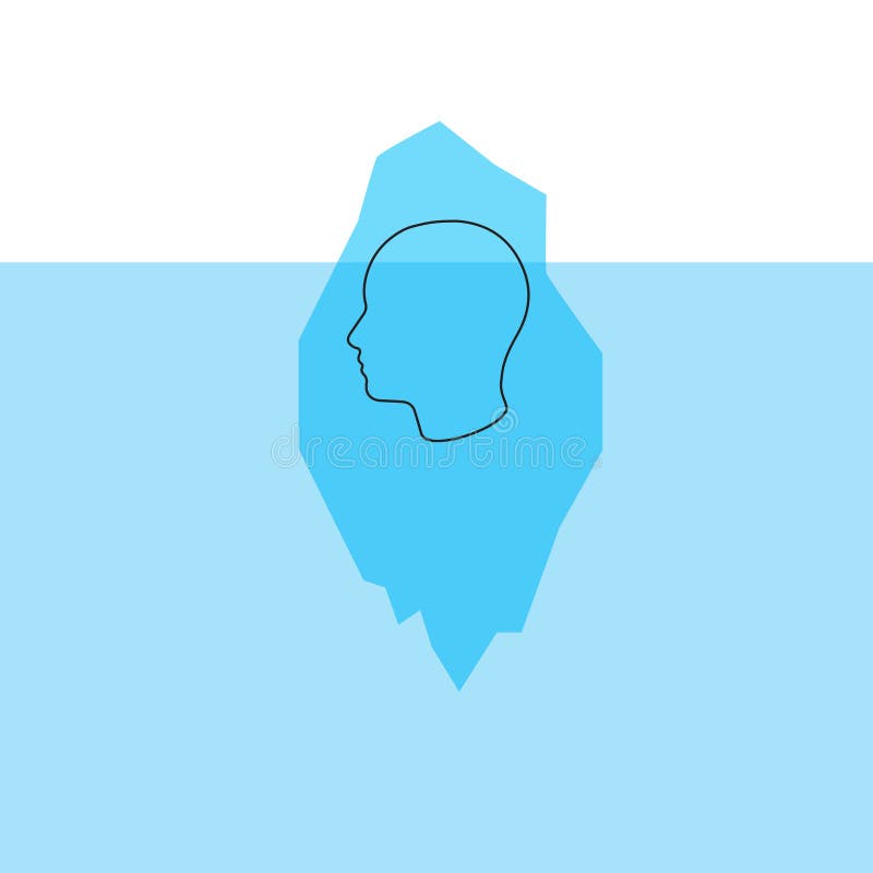 Human iceberg icon stock illustration. Illustration of logo - 335930836