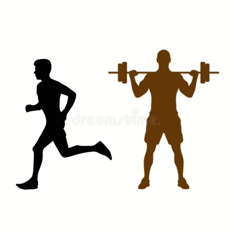 Human Icon Art Illustration Isolated on White Background Stock ...