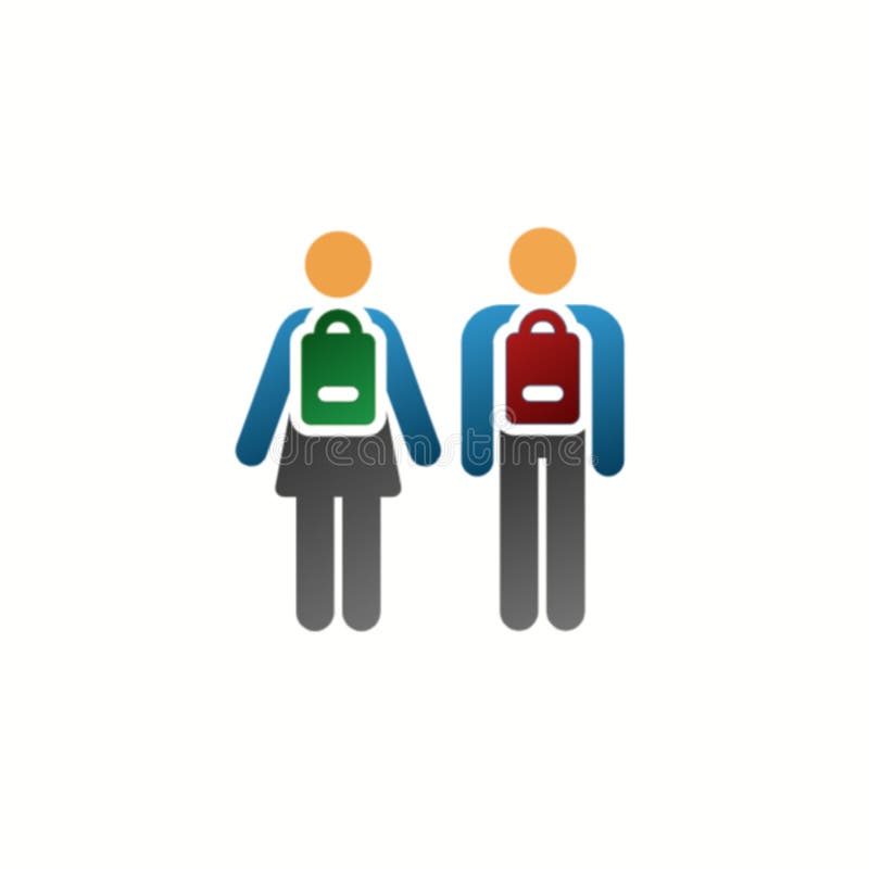 Human Icon Art Illustration Isolated on White Background Stock ...