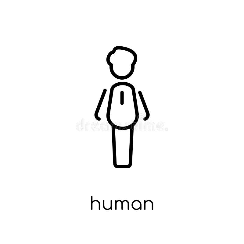 Human Icon from Collection. Stock Vector - Illustration of shape ...
