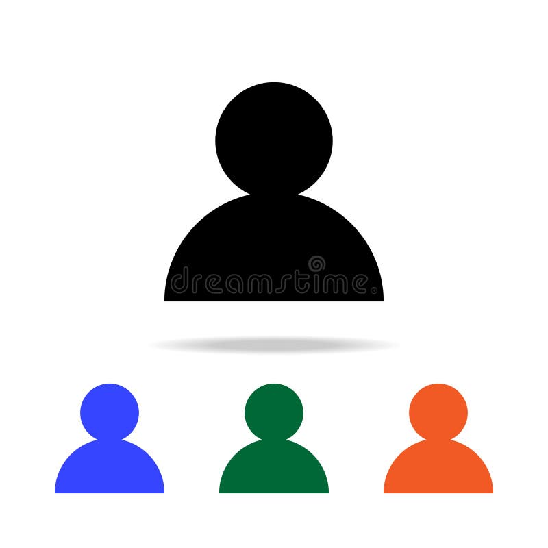 Human Icon. Elements of Simple Web Icon in Multi Color. Premium Quality ...