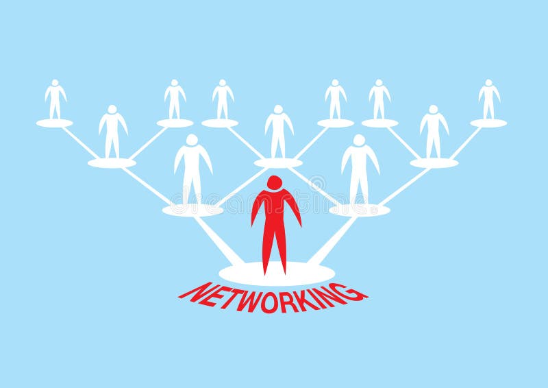 Human Icon Networking Hierarchy Vector Illustration Stock Vector ...