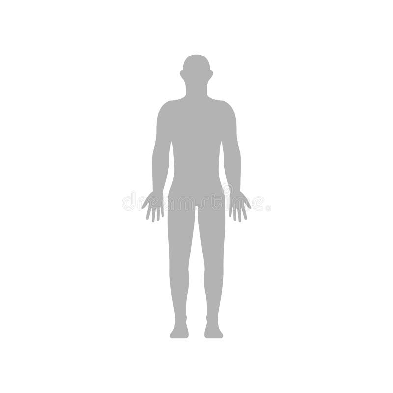 Human Icon on a White Background, Vector Illustration Stock Vector ...
