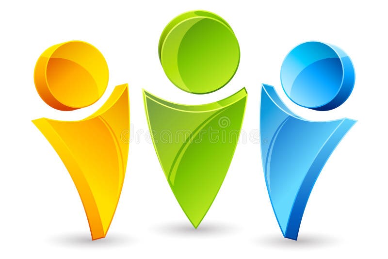 Human icons stock vector. Illustration of active, identity - 24804470