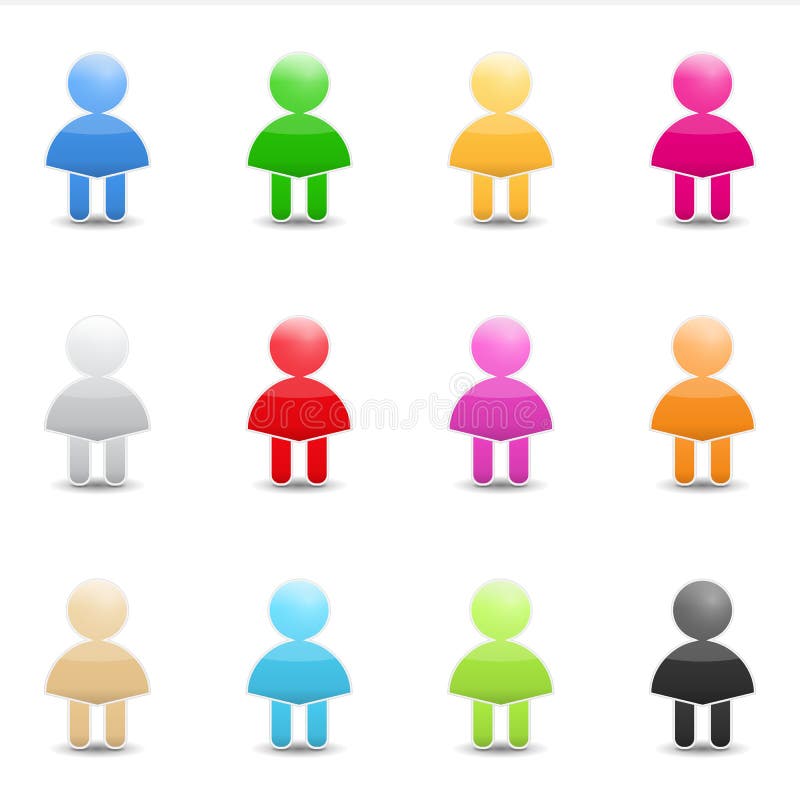 Human Icons stock vector. Illustration of social, design - 31059507