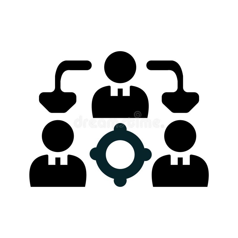 3 Human Icons with a Combination of Down Arrows that Represent the ...