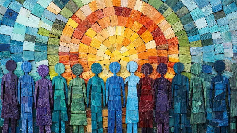 Human Icons Represent Market Segmentation and Audience Target. Stock ...