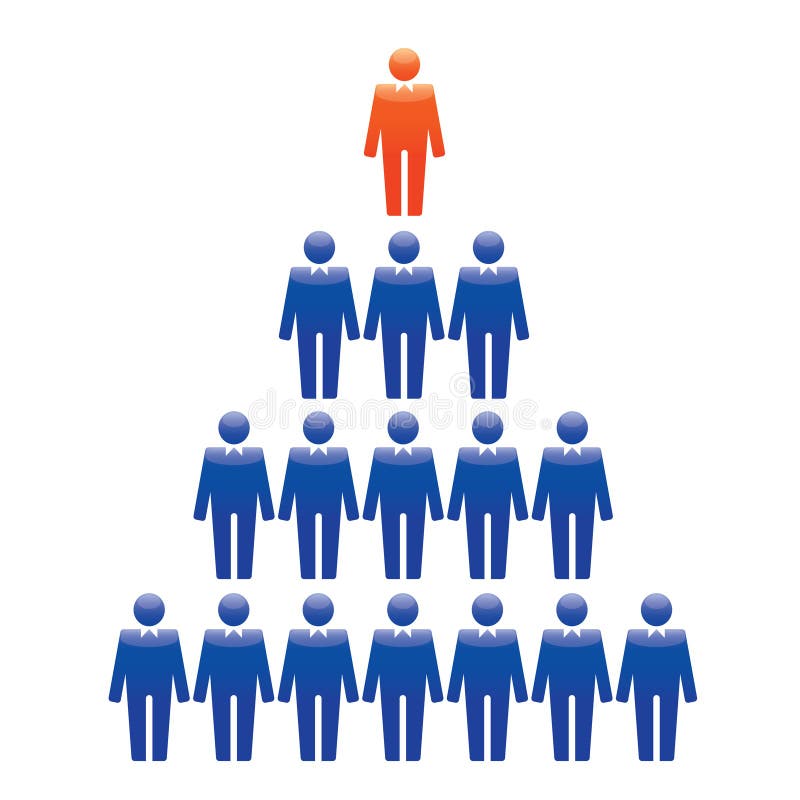 Human Icons. Vector Illustration. Office Team and Leader. Stock ...