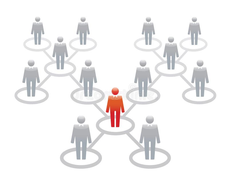 Human Icons. Vector Illustration. Office Team and Leader. Stock ...