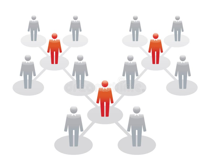 Human Icons. Vector Illustration. Office Team and Leader. Stock ...