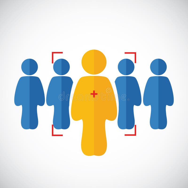 Human icons on the white stock vector. Illustration of group - 74205213