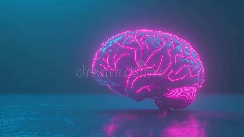 Human Image from Behind. Human Brain. Nano Technology Innovation ...