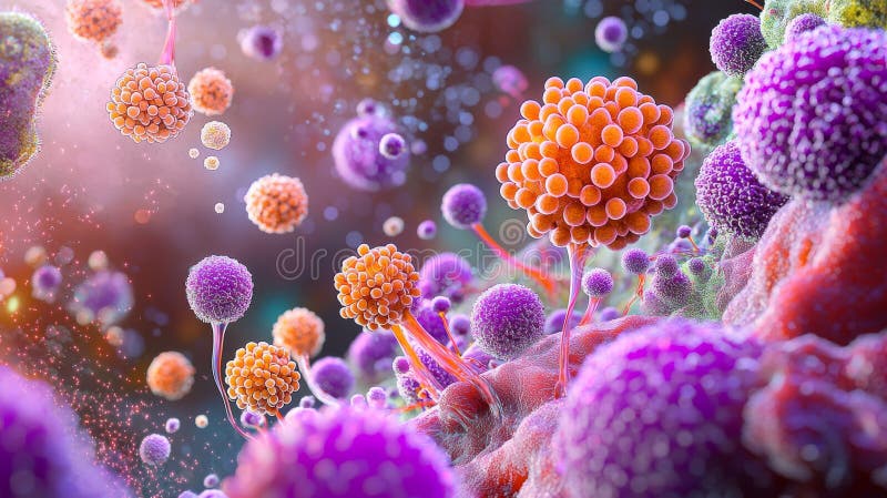 The Human Immune Response, Displayed Scientifically As White Blood ...