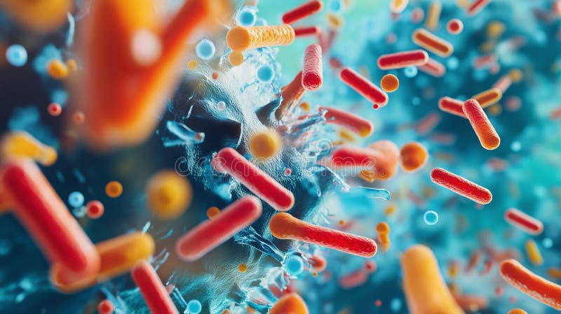 Human Immune System in Action, Fighting Off Pathogens Stock Photo ...