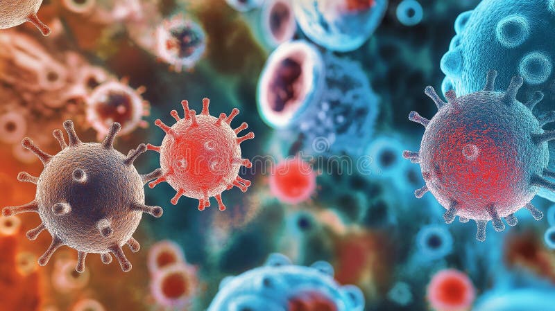 Human Immune System in Action, Fighting Off Pathogens Stock Image ...