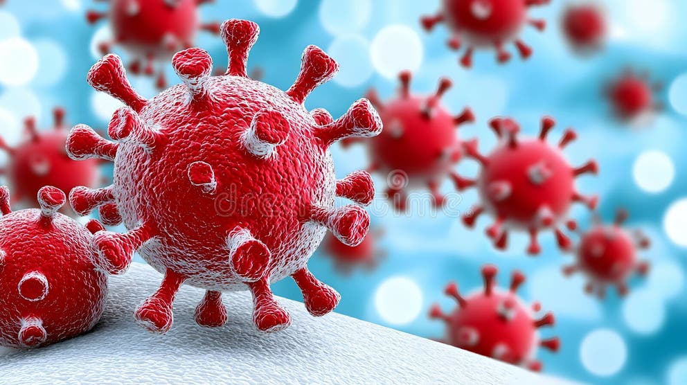 Human Immune System Combatting Pathogens Visualization Stock ...