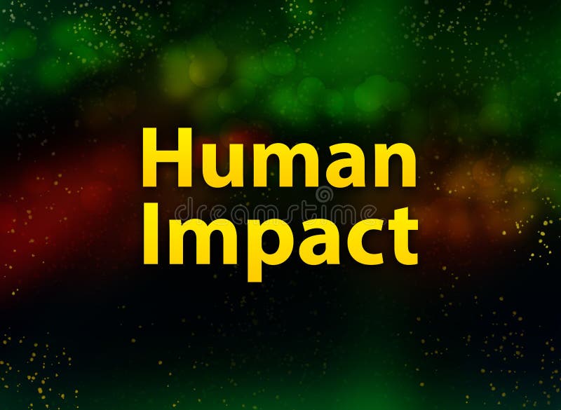 Human Impact on the Environment Stock Illustration - Illustration of ...