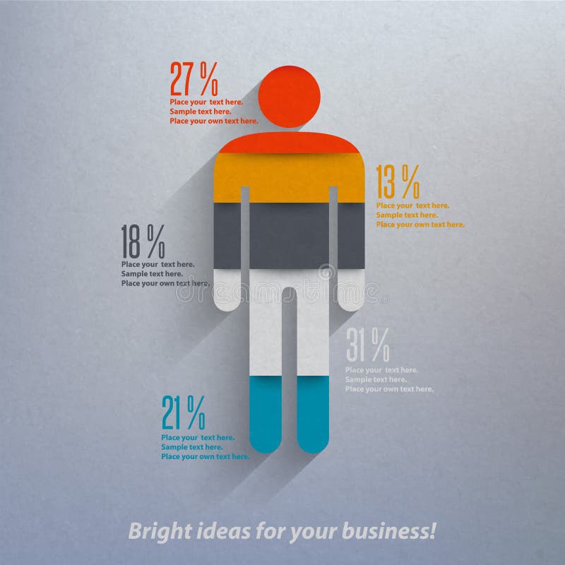 Human infographics stock vector. Illustration of creative - 32228116