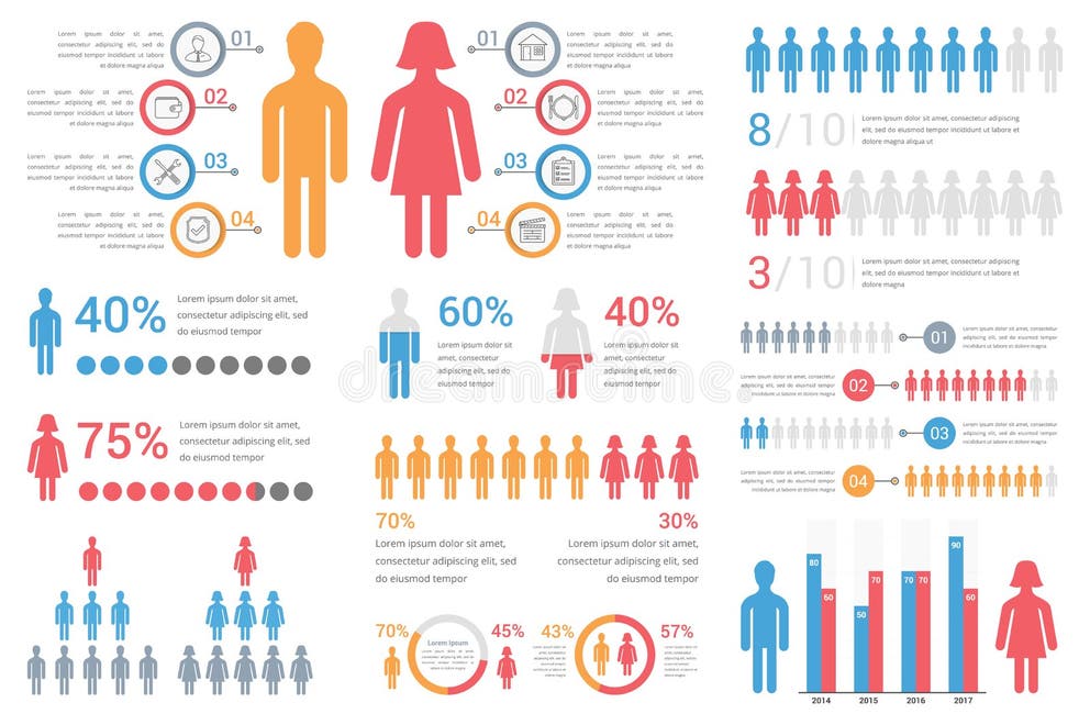 Human Infographics stock vector. Illustration of graphic - 96568562