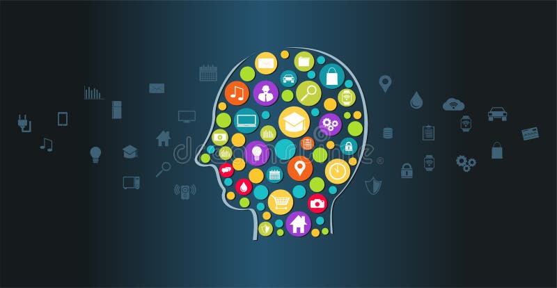 Human Innovation, Intelligence or Knowledge. Human Technology Abstract ...