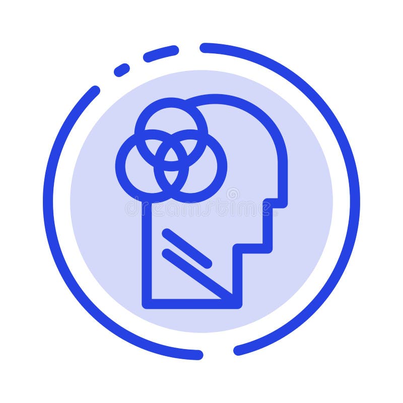 Human Intelligence, Human, Intelligent, Head Line Icon with 5 Steps ...