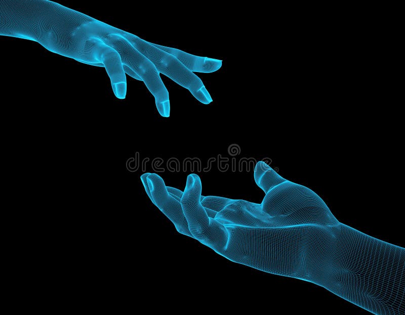 Human Intelligence Technology and Network Connection, Data Transmission ...