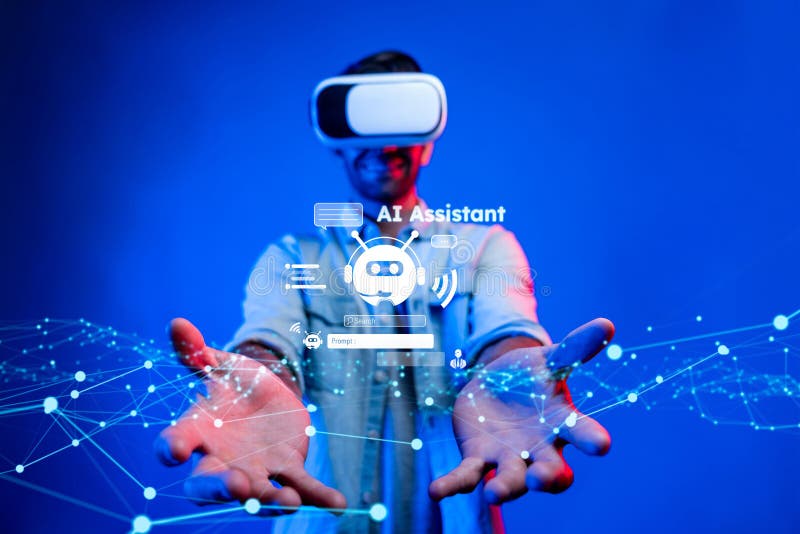 Human Interact with AI Artificial Intelligence Virtual Assistant FaaS ...