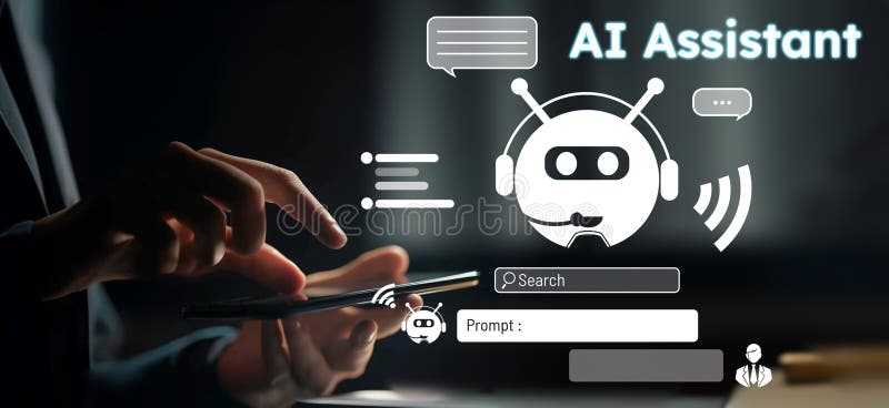 Human Interact with AI Artificial Intelligence Virtual Assistant EIDE ...