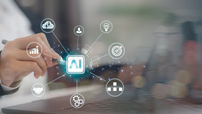 Human Interact with AI Artificial Intelligence Virtual Assistant EIDE ...