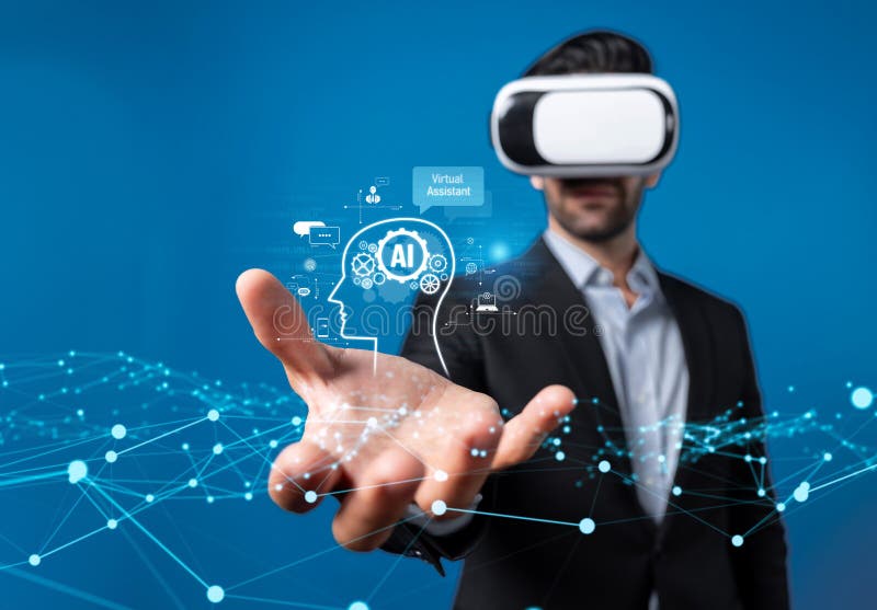 Human Interact with AI Artificial Intelligence Virtual Assistant FaaS ...