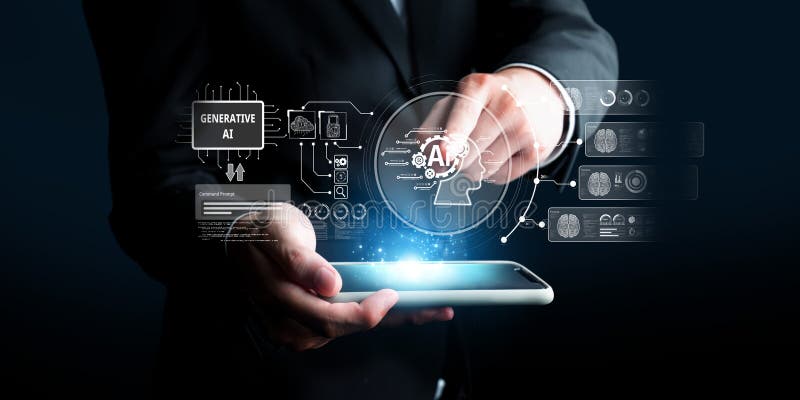 Human Interact with AI Artificial Intelligence Virtual Assistant FaaS ...