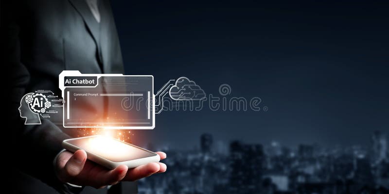 Human Interact with AI Artificial Intelligence Virtual Assistant FaaS ...