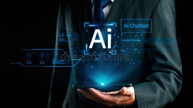 Human Interact with AI Artificial Intelligence Virtual Assistant UUID ...