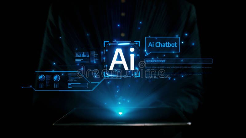 Human Interact with AI Artificial Intelligence Virtual Assistant UUID ...