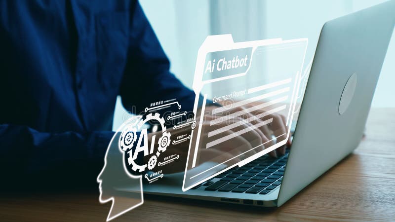 Human Interact with AI Artificial Intelligence Virtual Assistant UUID ...