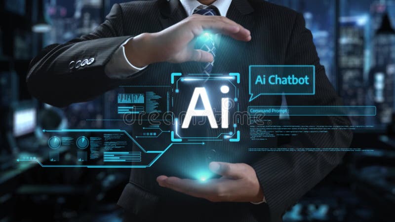 Human Interact with AI Artificial Intelligence Virtual Assistant UUID ...