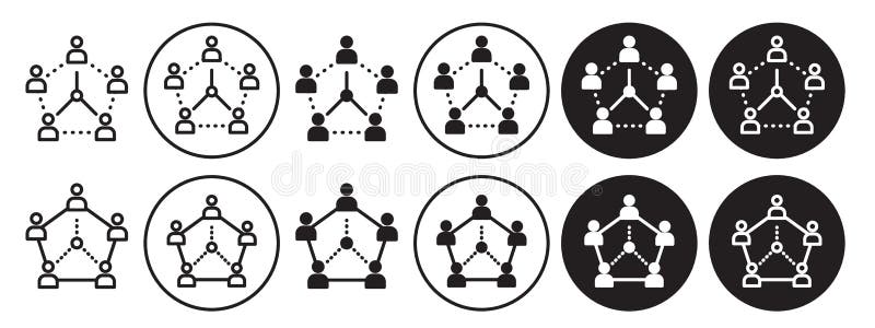 Human Interaction Icon Vector Set Collection for Web Stock Vector ...