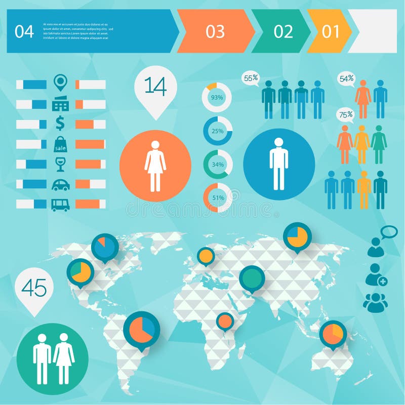 Human issues infographics stock vector. Illustration of board - 62308914