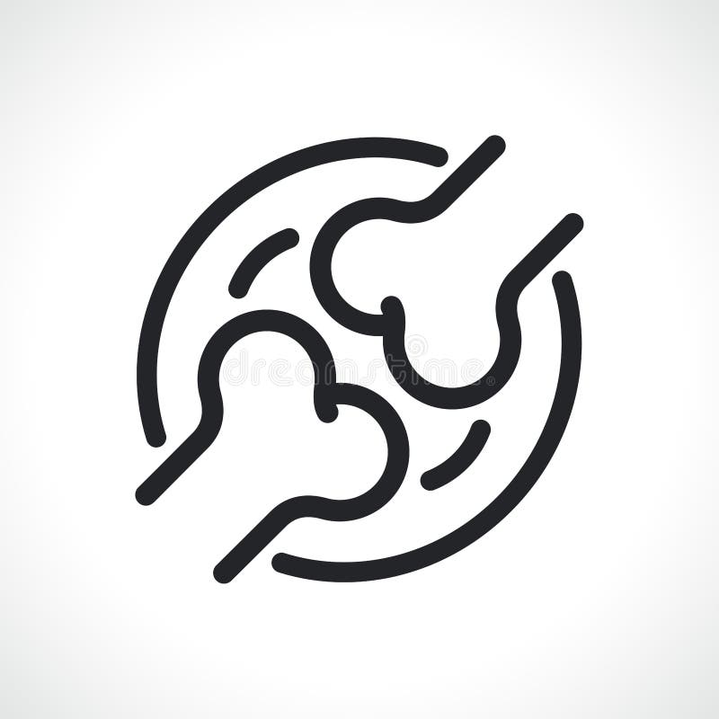 Human Joint Icon, Vector Illustration Stock Vector - Illustration of ...