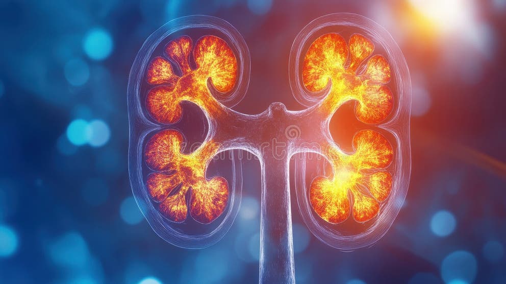 Human Kidneys: Anatomy and Function Illustration of Renal Structure ...