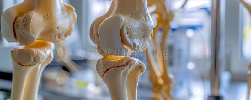 Human Knee Joint Anatomical Model in a Medical Laboratory Stock Photo ...